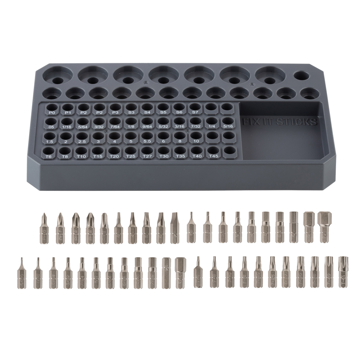 Benchtop Storage Base with 43 piece Bit Pack | Fix It Sticks